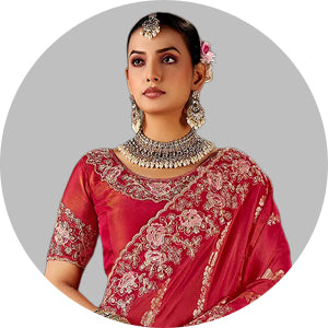 Buy Latest Designer Bridal Sarees Collection Online Canada – G3+Fashion